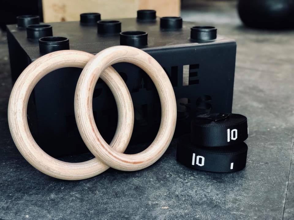 Wooden Gym Rings | Crane Fitness Equipment